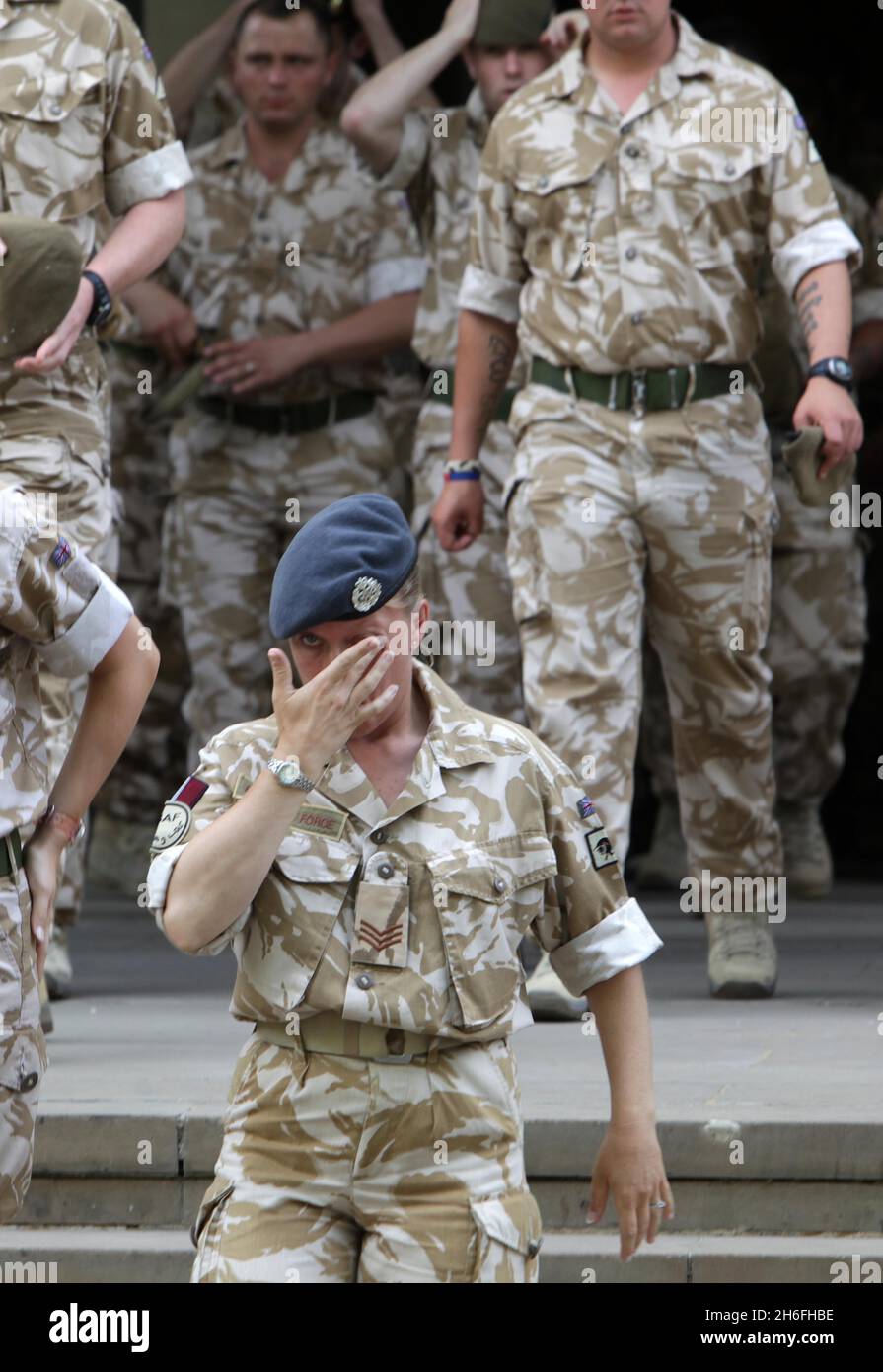 The 1st Battalion Coldstream Guards held a memorial service and parade ...