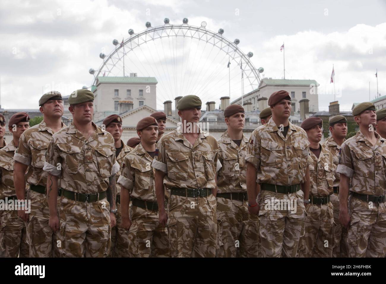 The 1st Battalion Coldstream Guards held a memorial service and parade ...