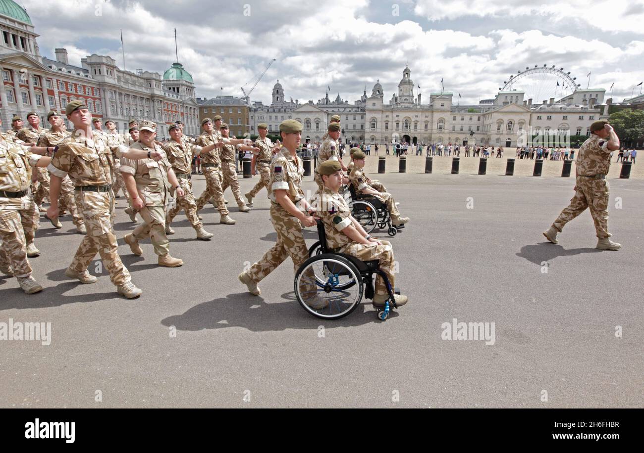The 1st Battalion Coldstream Guards held a memorial service and parade ...