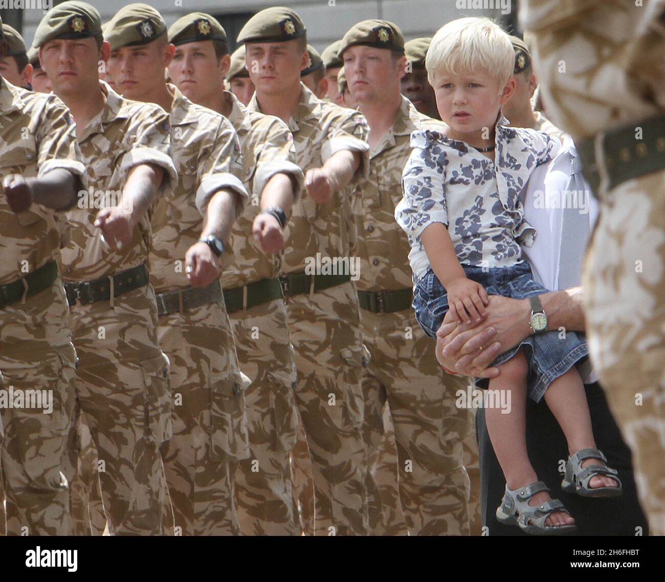 The 1st Battalion Coldstream Guards held a memorial service and parade ...