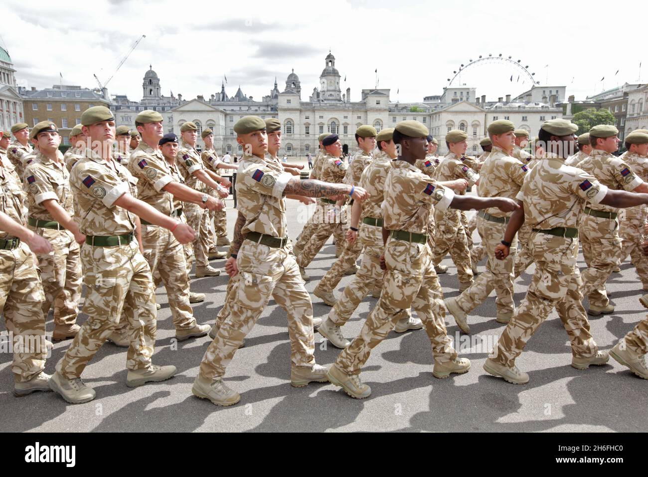 The 1st Battalion Coldstream Guards held a memorial service and parade ...