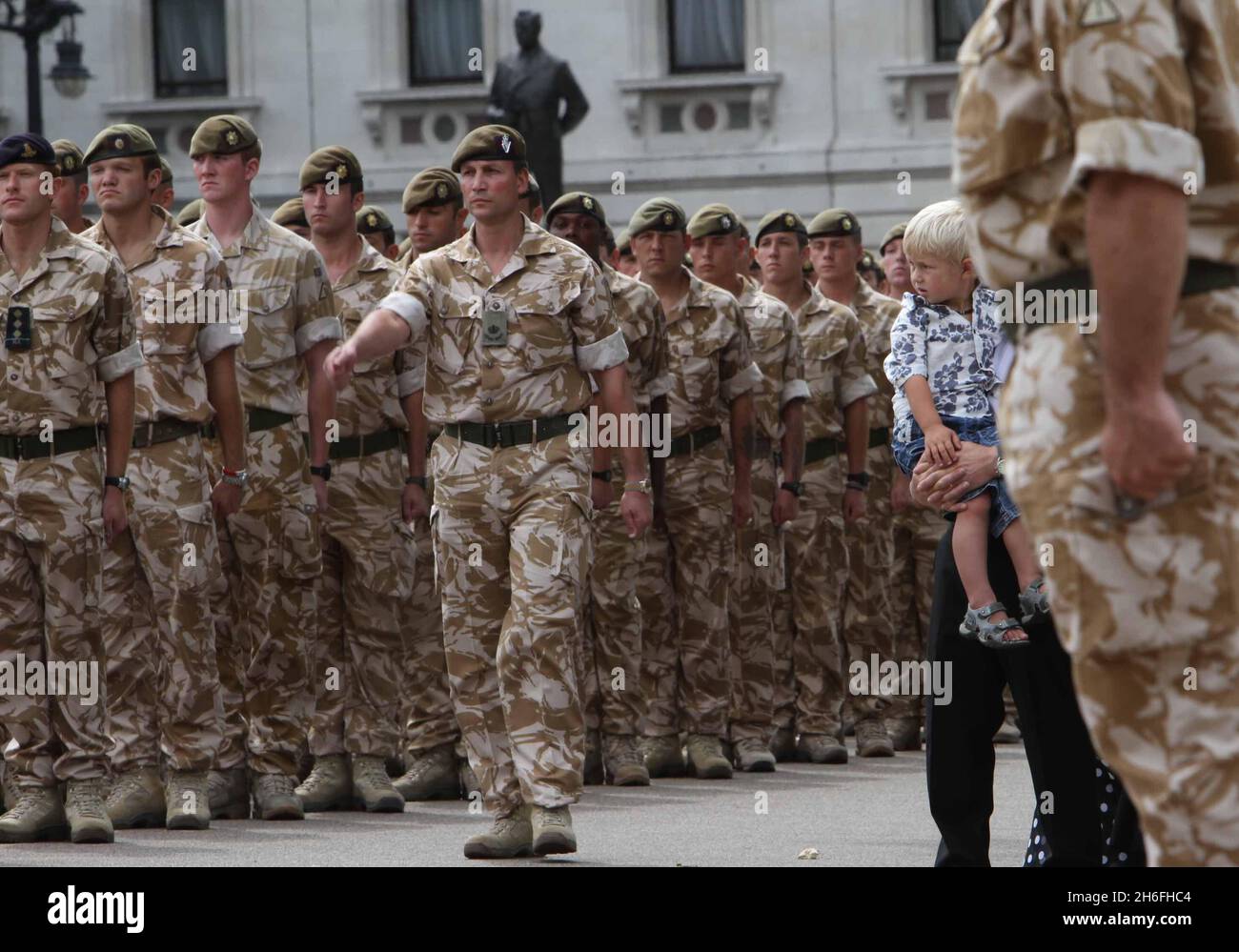 The 1st Battalion Coldstream Guards held a memorial service and parade ...