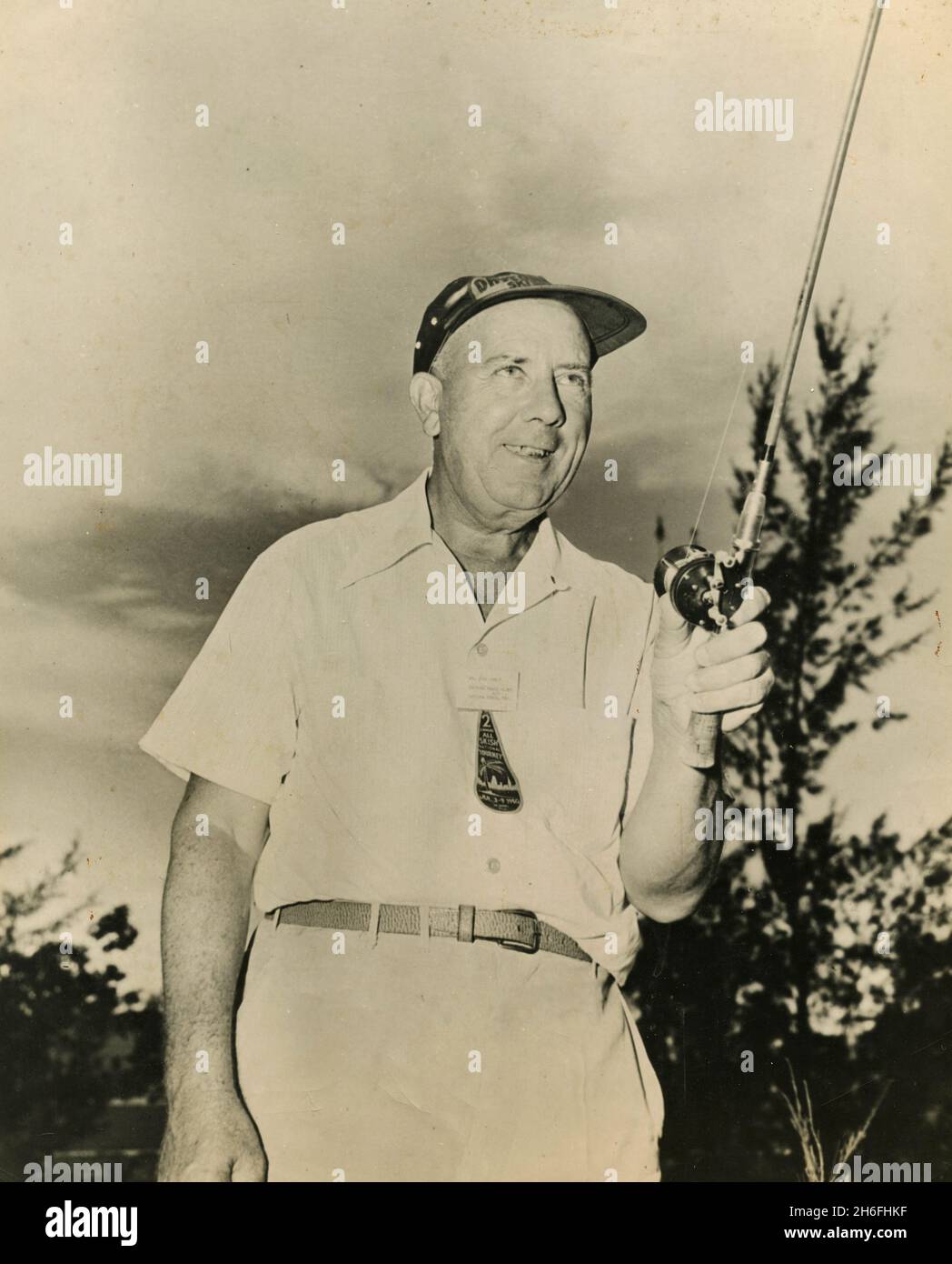 American skish fishing champion John Neely, USA 1950s Stock Photo - Alamy