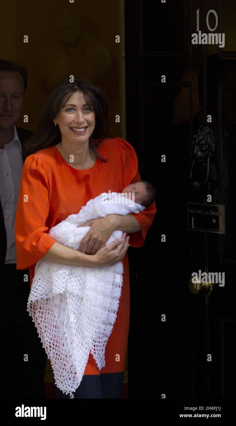 Jeff Moore 03/09/10 British PM David Cameron and his wife Samantha pose ...
