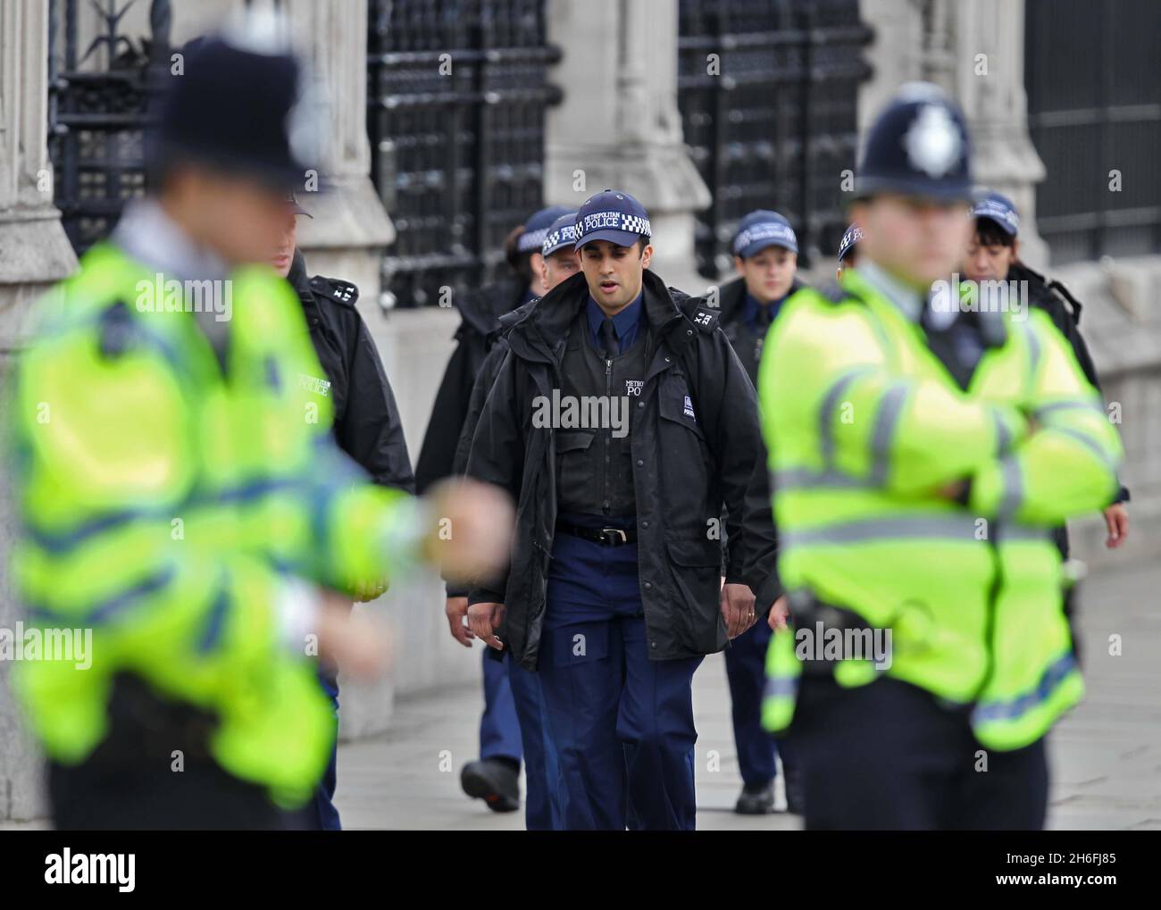 Security is tight with armed police pictured outside the House Of ...