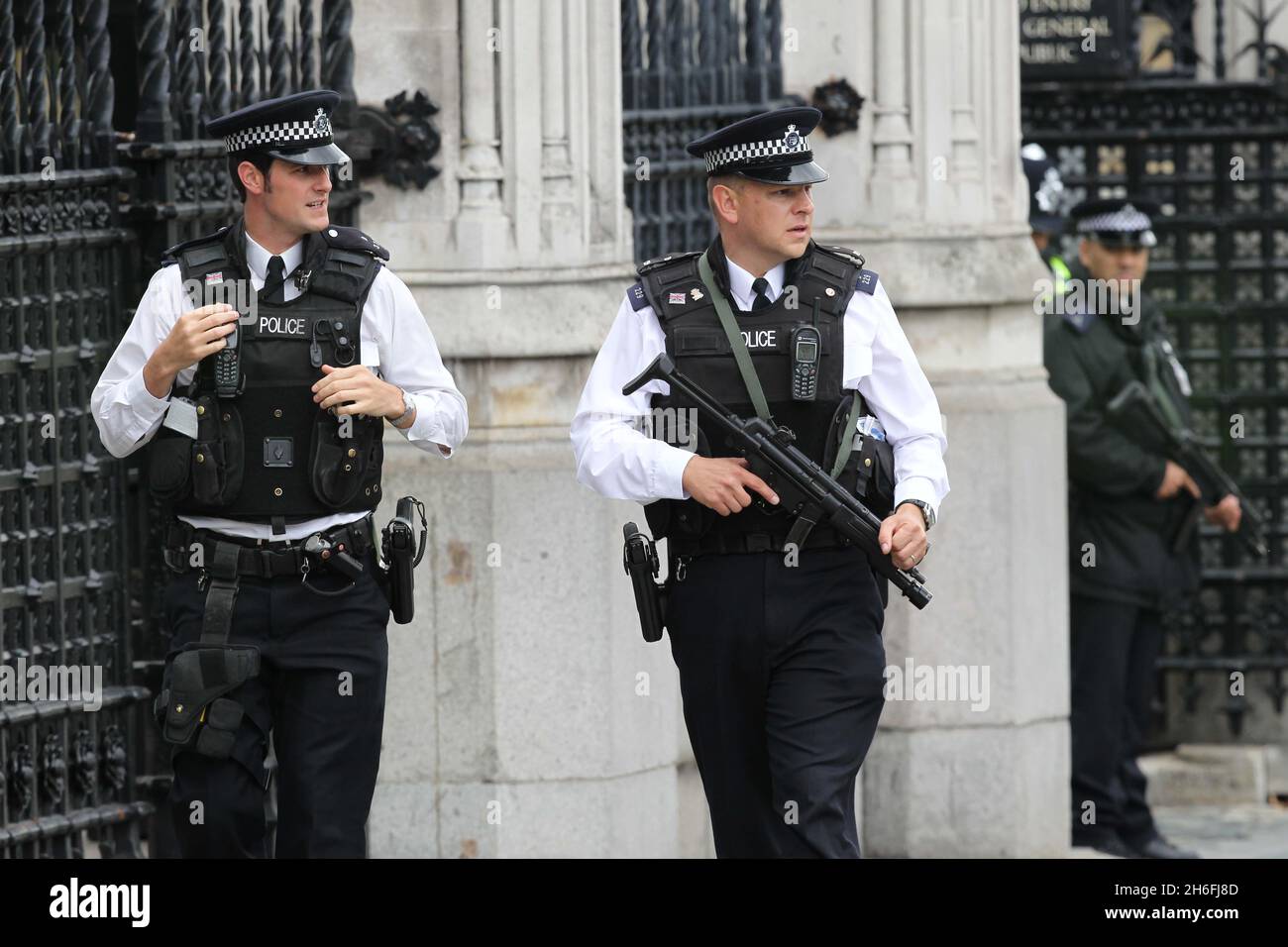 Security is tight with armed police pictured outside the House Of ...
