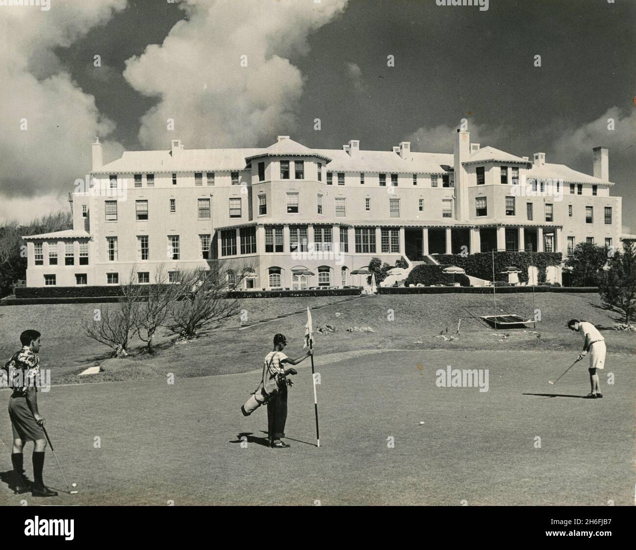 View of the Mid-Ocean Club at Sandy's Parish, Bermuda, 1960s Stock ...