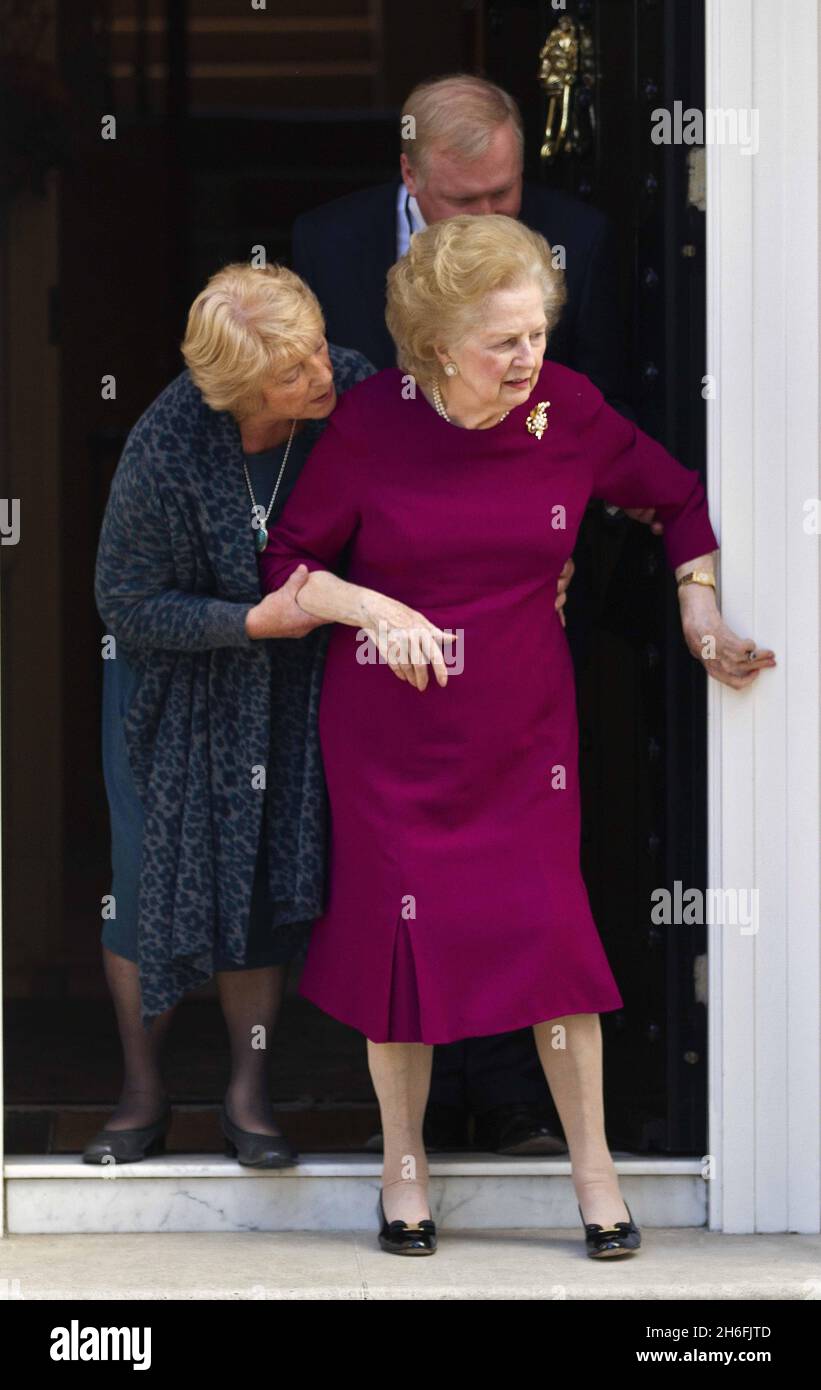 Baroness thatcher admitted hospital hi-res stock photography and images ...
