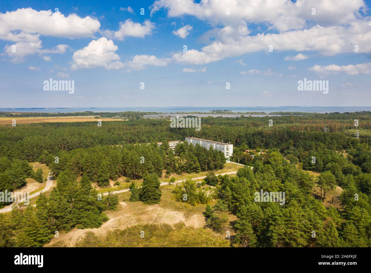 Aerial: The Orbita ghost-town in the 70s of the 20th century was ...