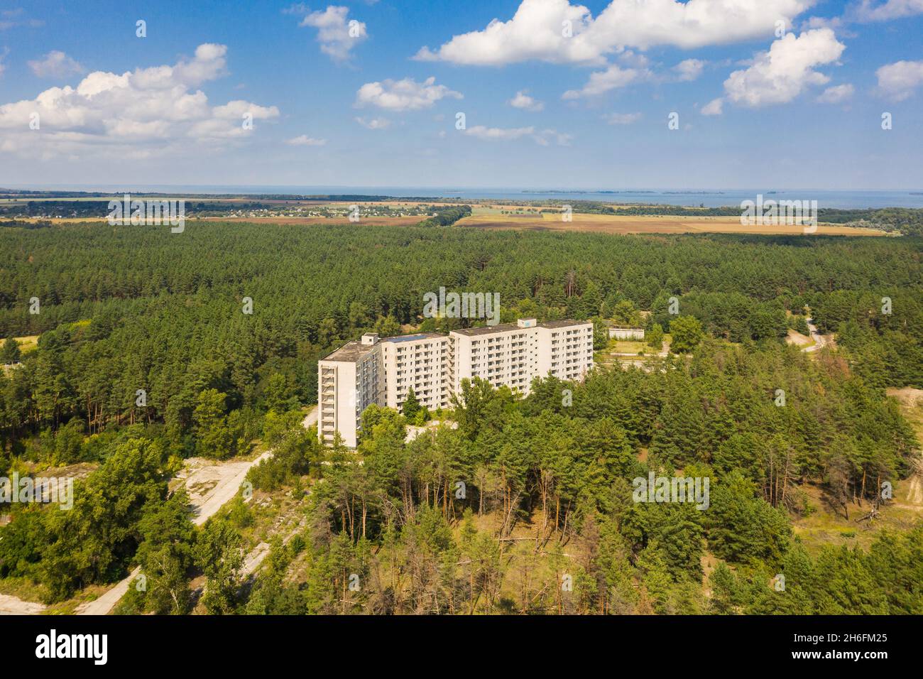 Aerial: The Orbita ghost-town in the 70s of the 20th century was ...