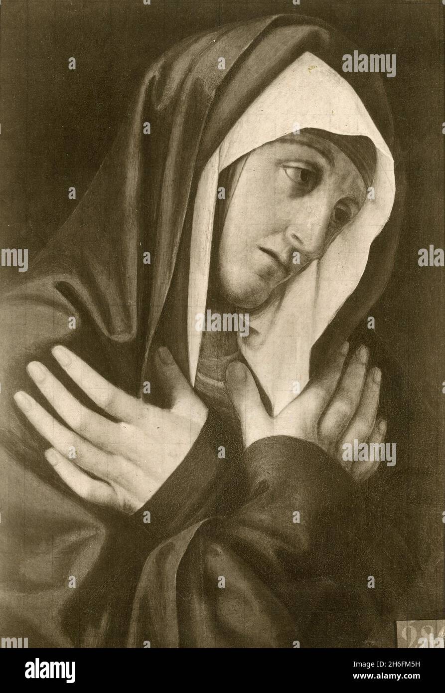 Our Lady of Sorrow, painting by French artist Mailly Simon AKA Simon de ...