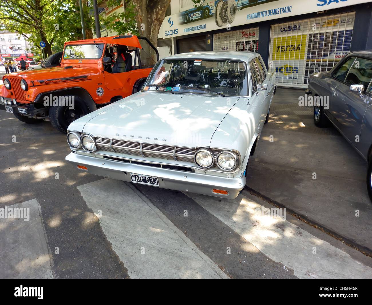 BUENOS AIRES, ARGENTINA - Nov 08, 2021: white IKA Rambler Classic late ...