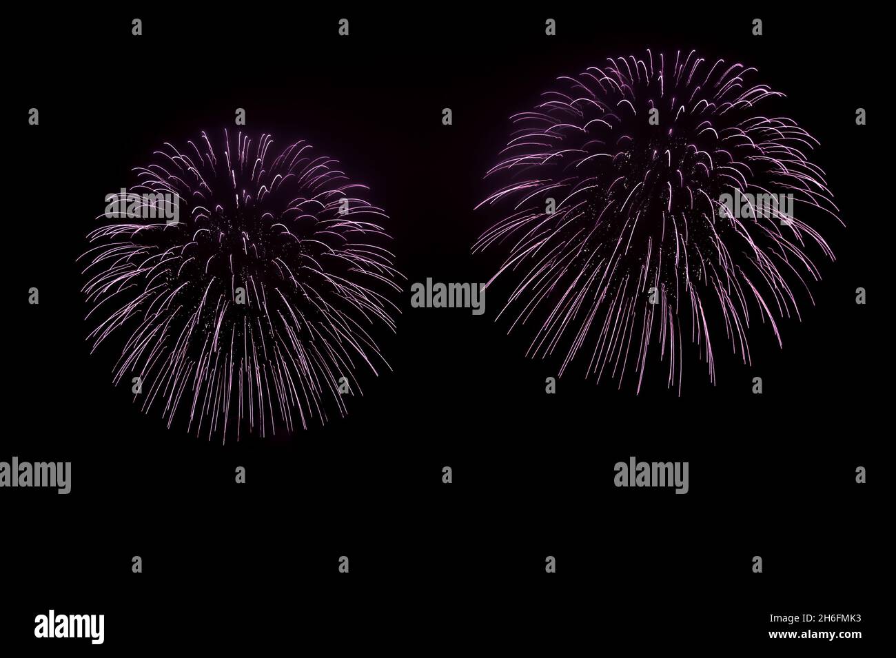 Fireworks on night sky, colorful lightning effects Stock Photo - Alamy