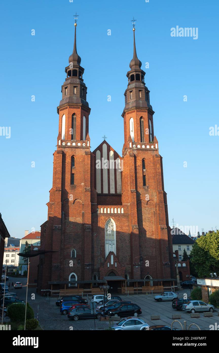 Cathedral of the Holy Cross in Opole, Poland Stock Photo - Alamy