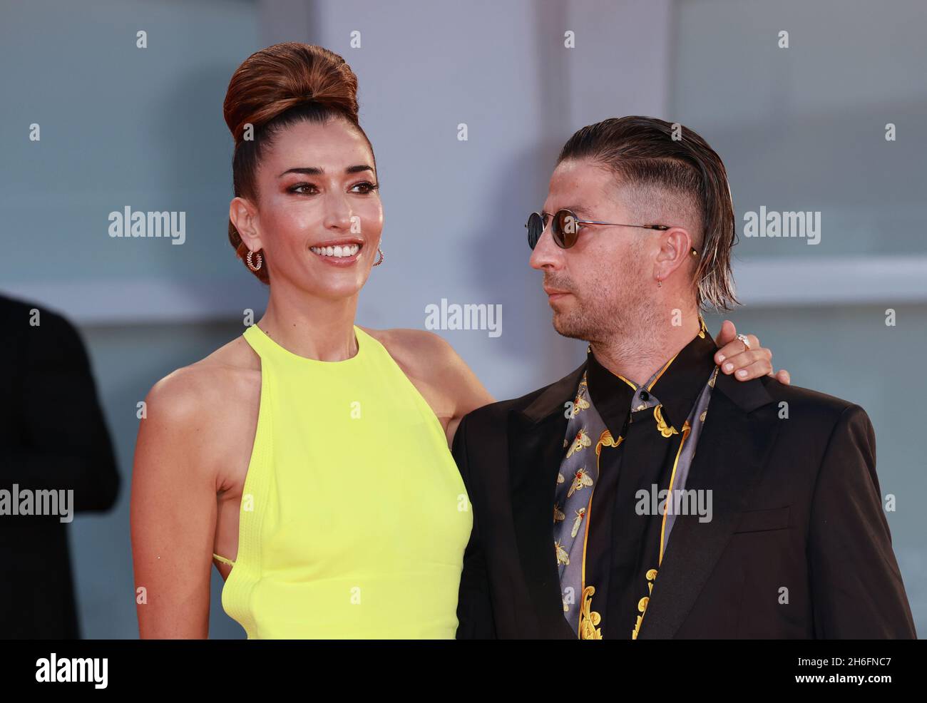 VENICE, ITALY - SEPTEMBER 05: Nina Zilli and Daniele Lazzarin attends ...