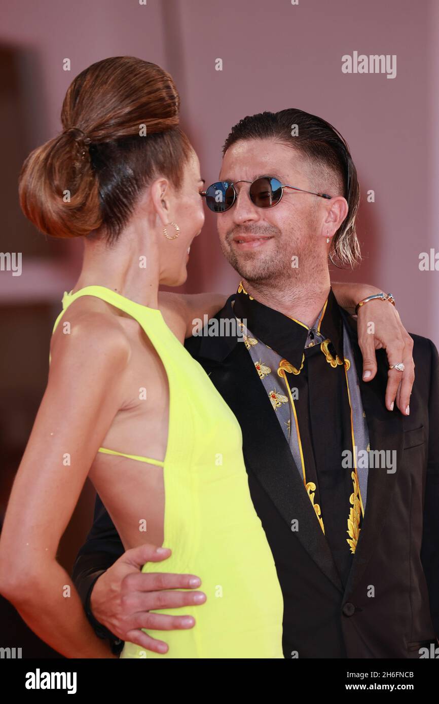 VENICE, ITALY - SEPTEMBER 05: Nina Zilli and Daniele Lazzarin attends ...