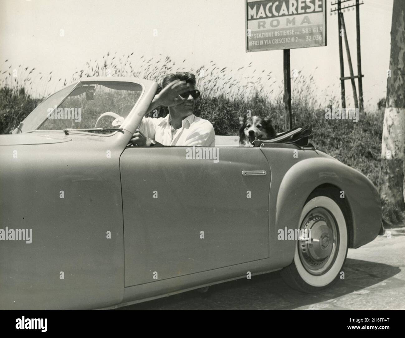 French actor, writer, and film director Jean Marais, Italy 1950s Stock ...