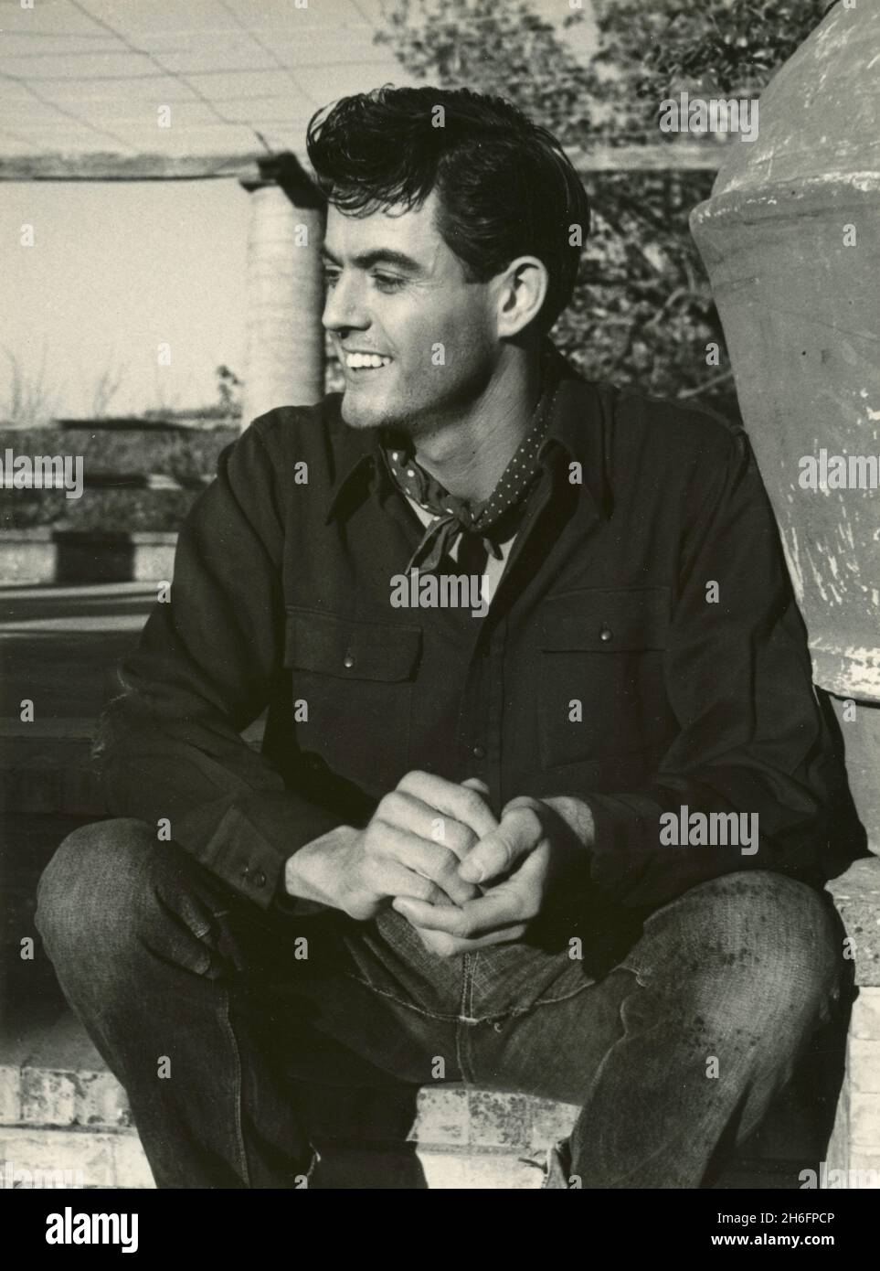 American film actor Charles Rutherford, Italy 1950s Stock Photo - Alamy