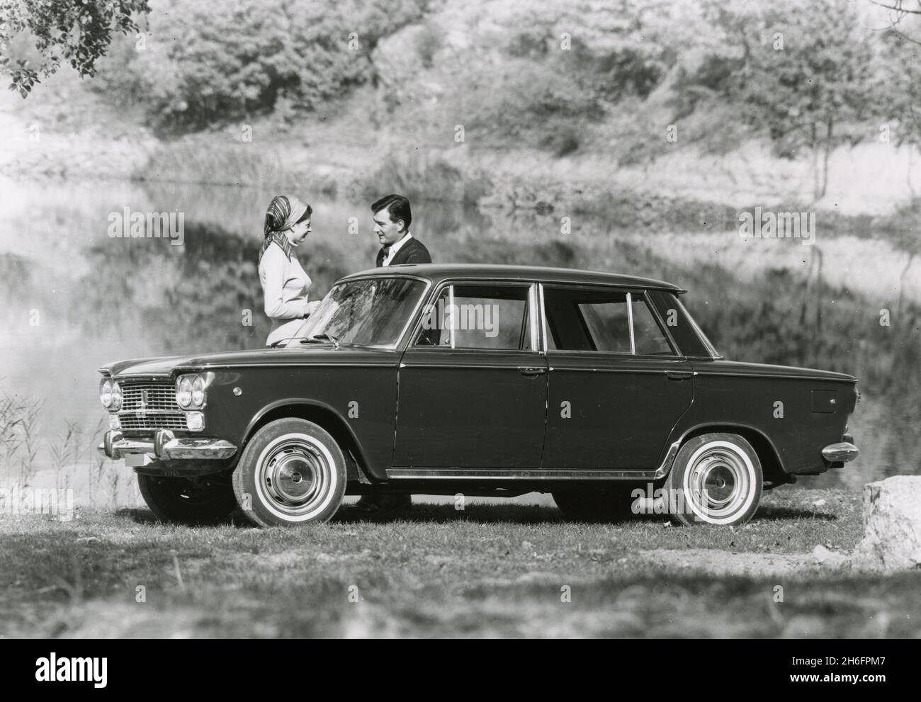 FIAT 1500 car, Italy 1961 Stock Photo - Alamy