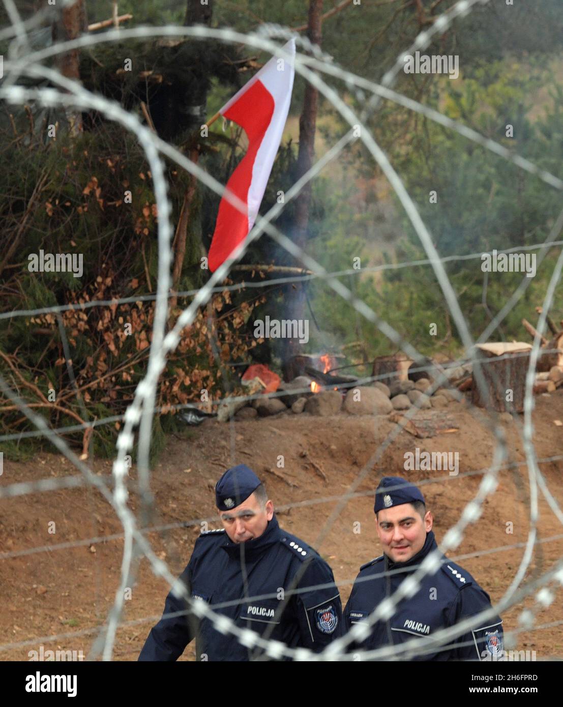 The situation with refugees on the Belarusian-Polish border. Polish ...