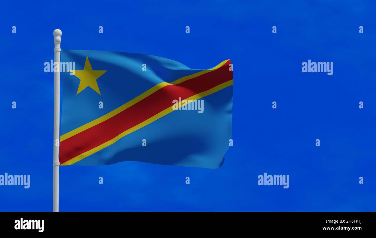 Democratic Republic Of The Congo Aka Congo Kinshasa National Flag