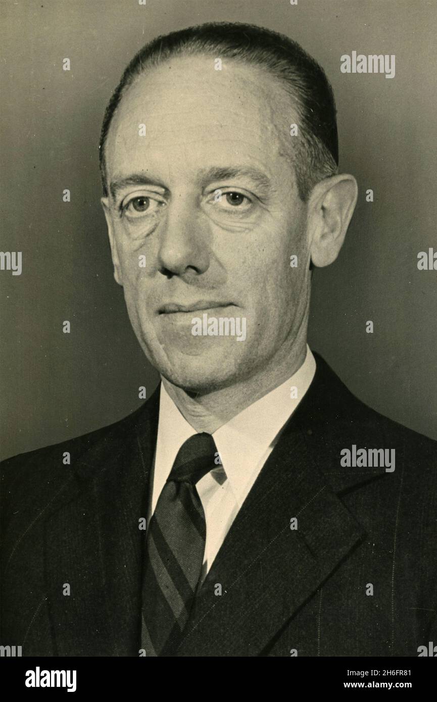 American scientist and educator Dr. Detlev W. Bronk, President of the ...