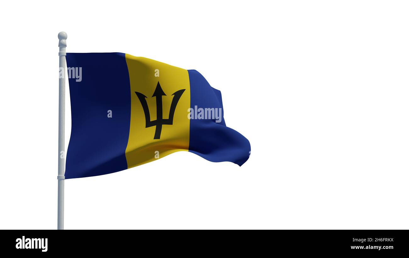 Caribbean waving national flag hi-res stock photography and images - Alamy