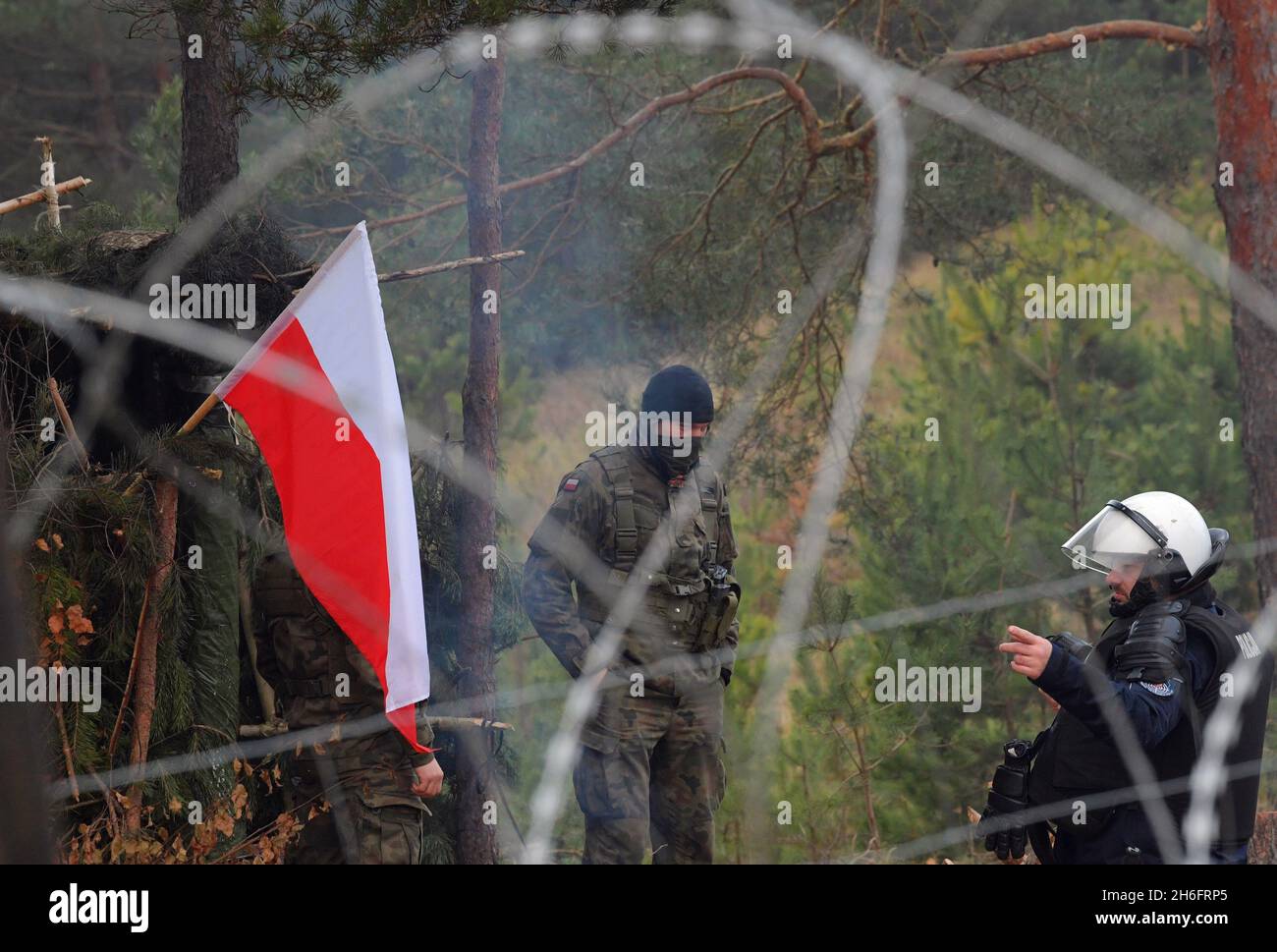 The situation with refugees on the Belarusian-Polish border. Polish ...