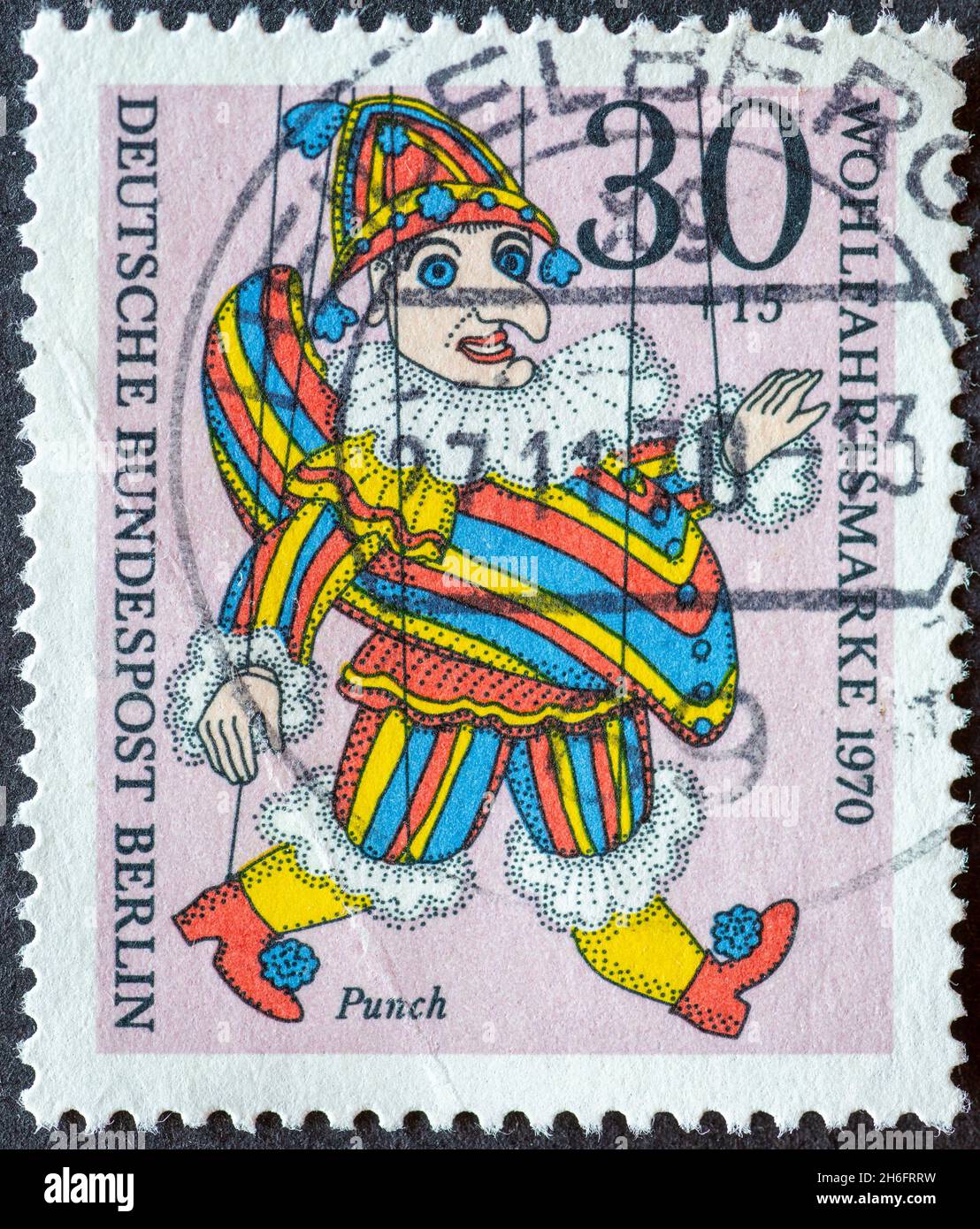 GERMANY, Berlin - CIRCA 1970: a postage stamp from Germany, Berlin ...