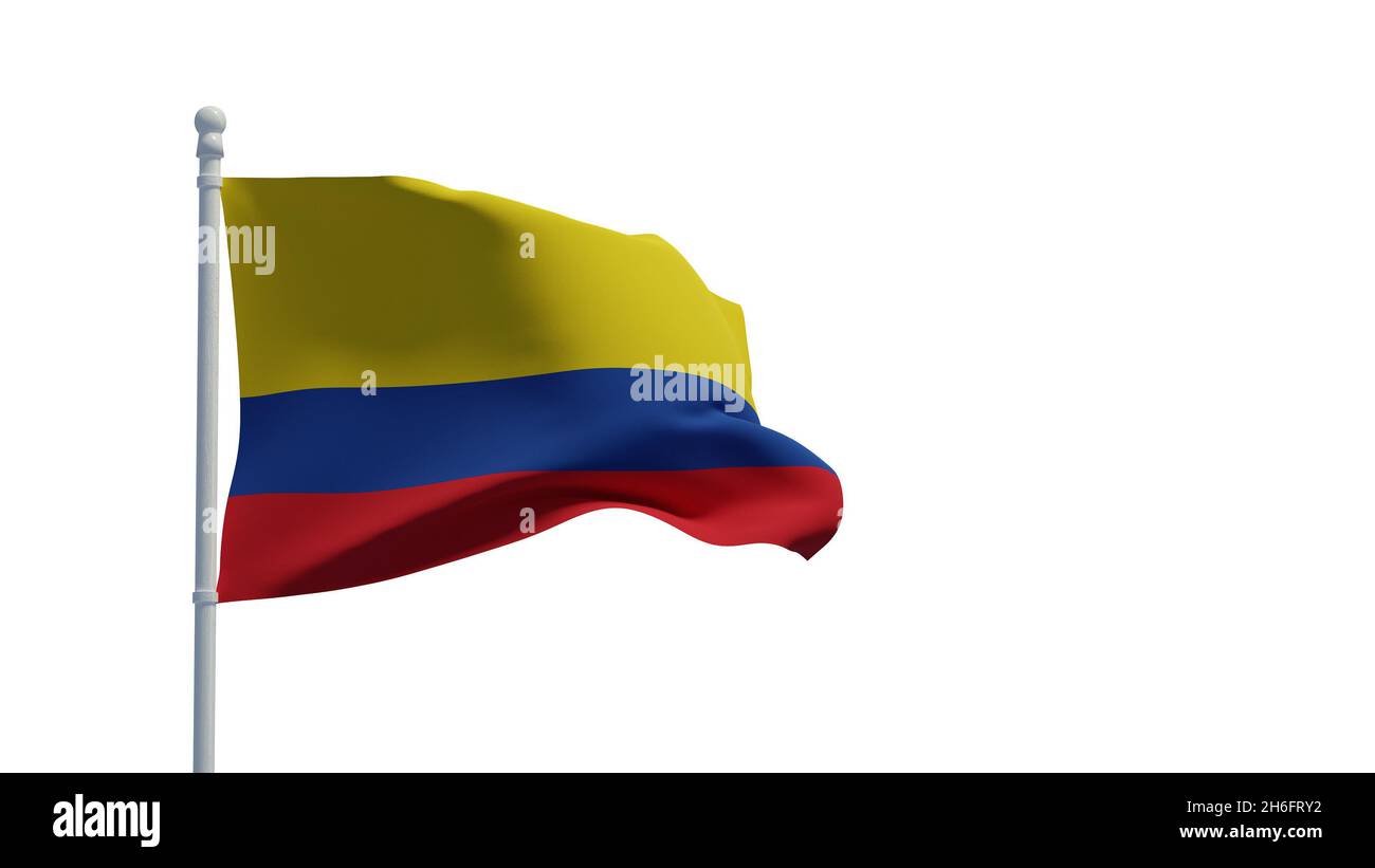 National flag colombia flying in hi-res stock photography and images ...