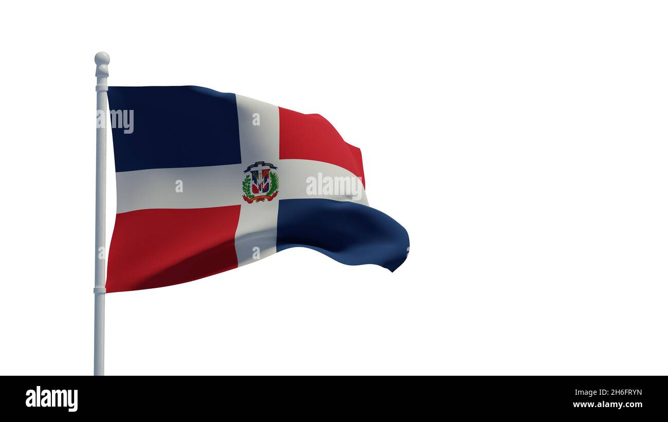 Caribbean waving national flag hi-res stock photography and images - Alamy