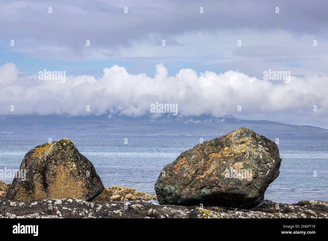 Giant rocks on the beach at the Old Head Louisburgh, County Mayo ...