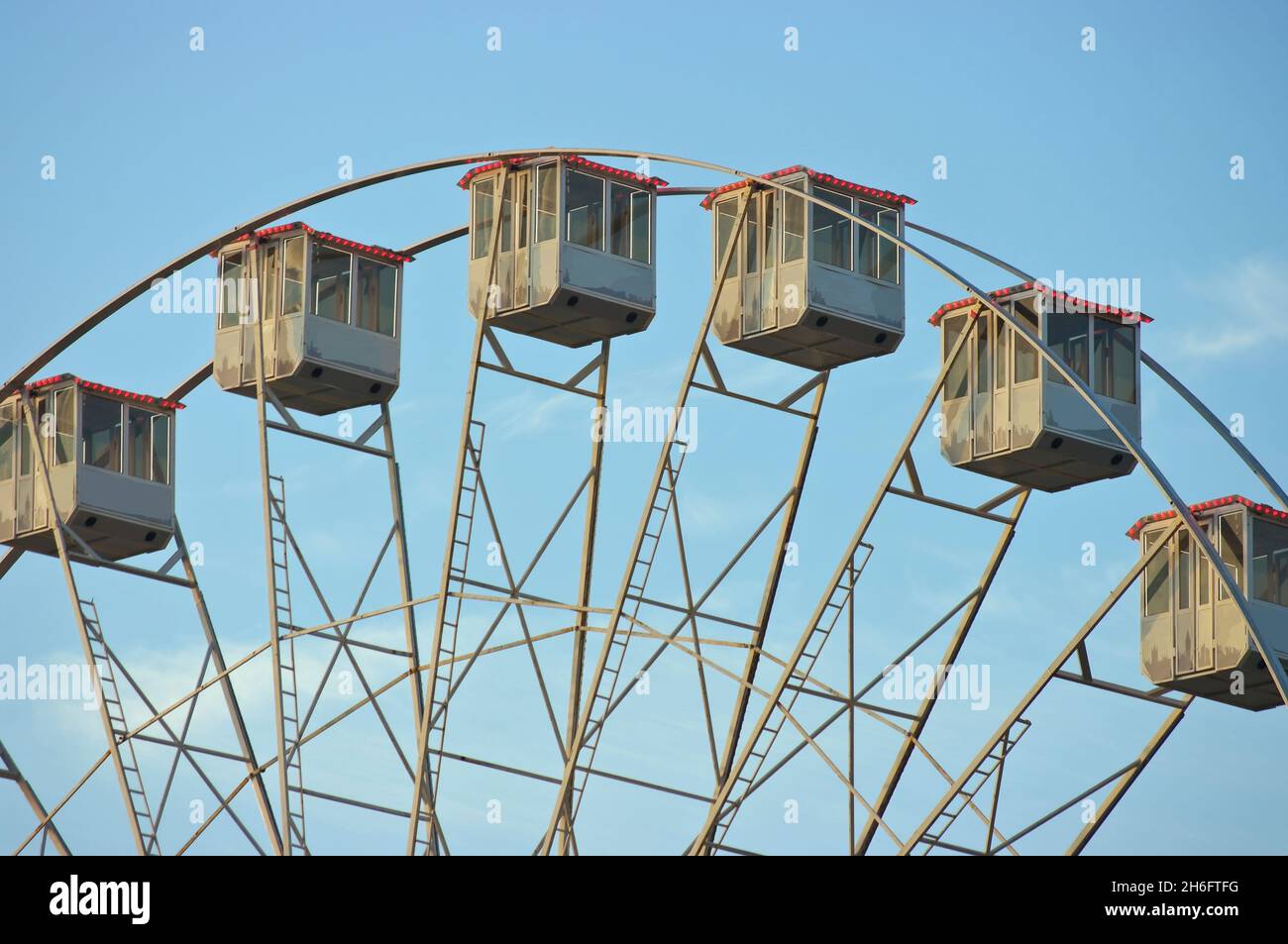 Close-up of a Ferris wheel horizontally Stock Photo - Alamy