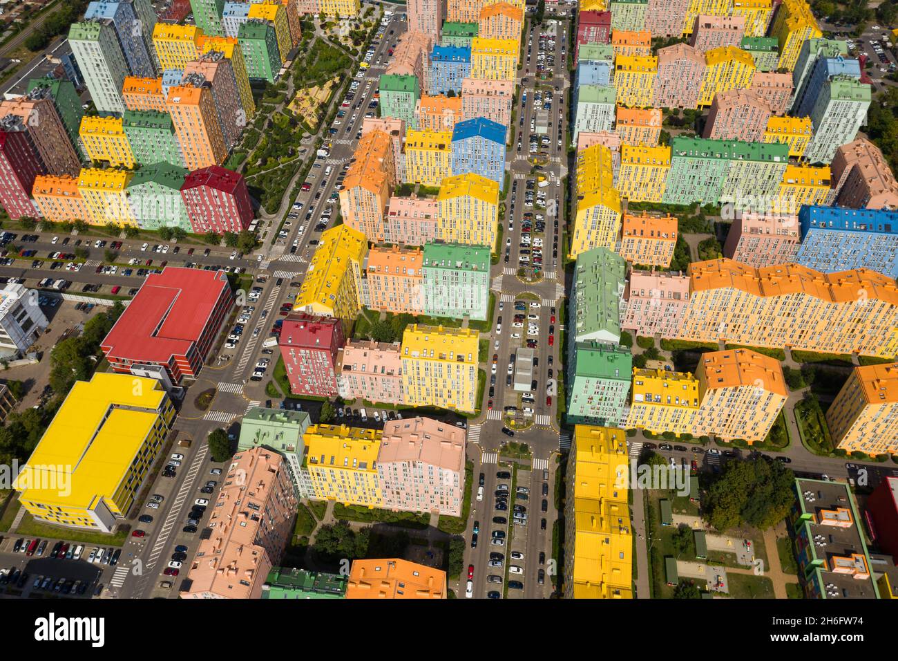 Aerial view of the Comfort Town residential complex in Kyiv, Ukraine Stock Photo - Alamy