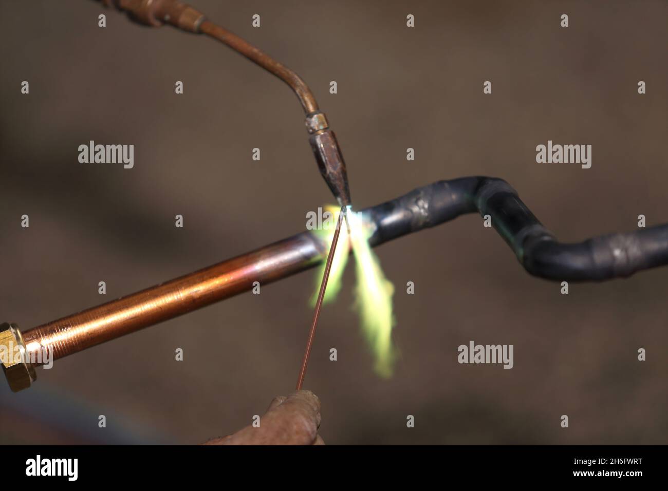 hydraulic, copper welding Stock Photo - Alamy