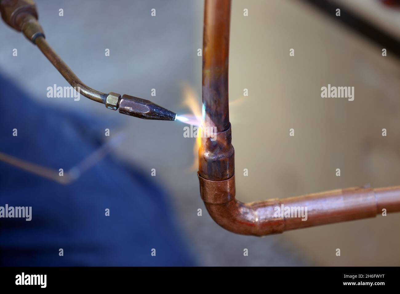 hydraulic, copper welding Stock Photo - Alamy