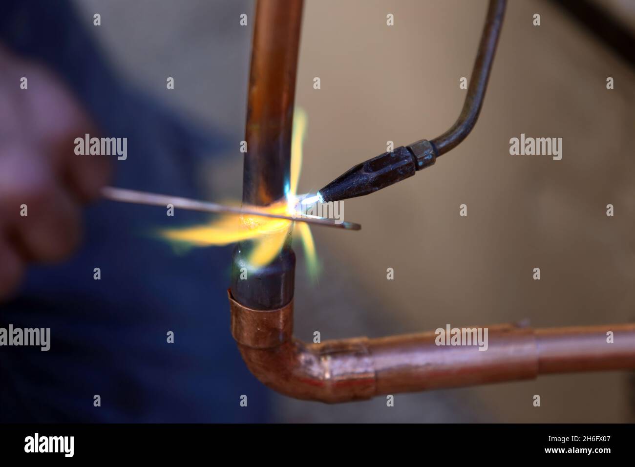 hydraulic, copper welding Stock Photo - Alamy