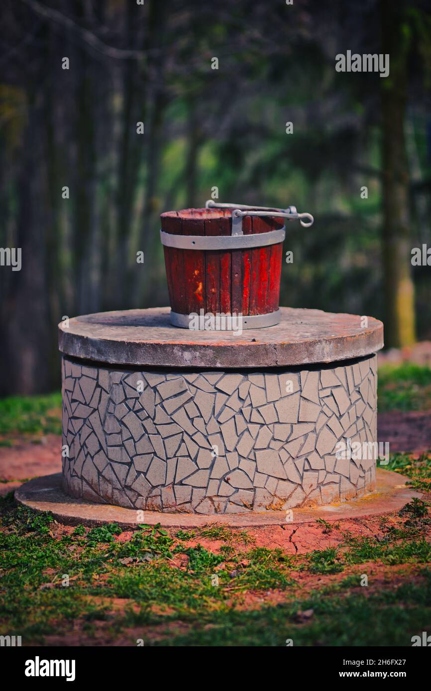 Water well in the nature Stock Photo - Alamy