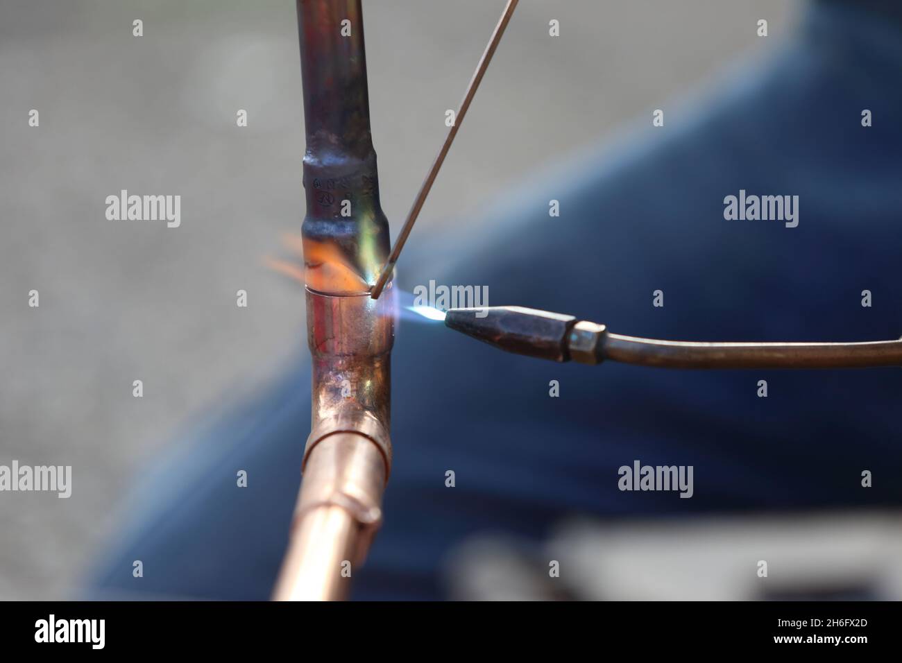 hydraulic, copper welding Stock Photo - Alamy