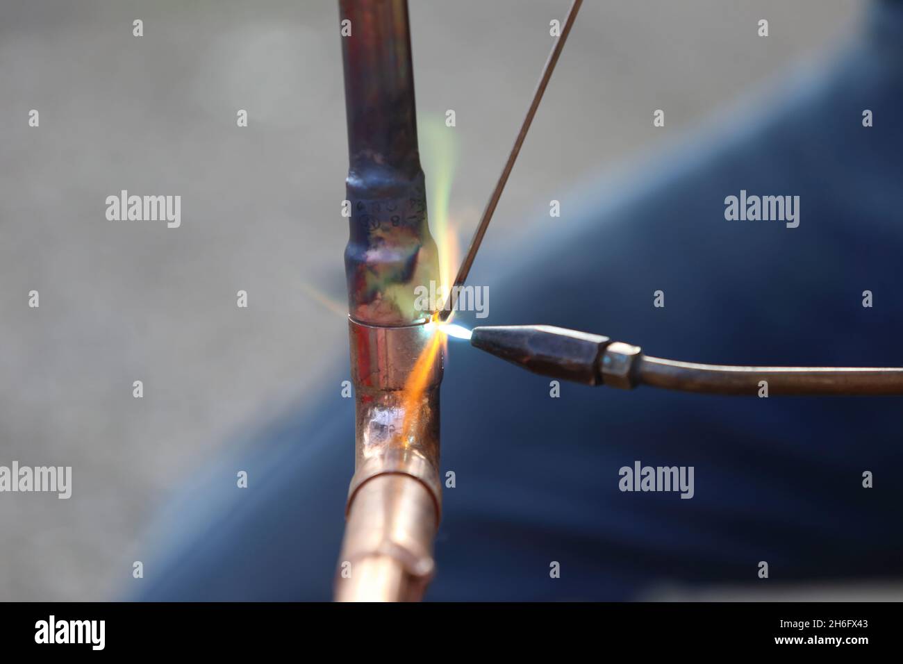 hydraulic, copper welding Stock Photo - Alamy