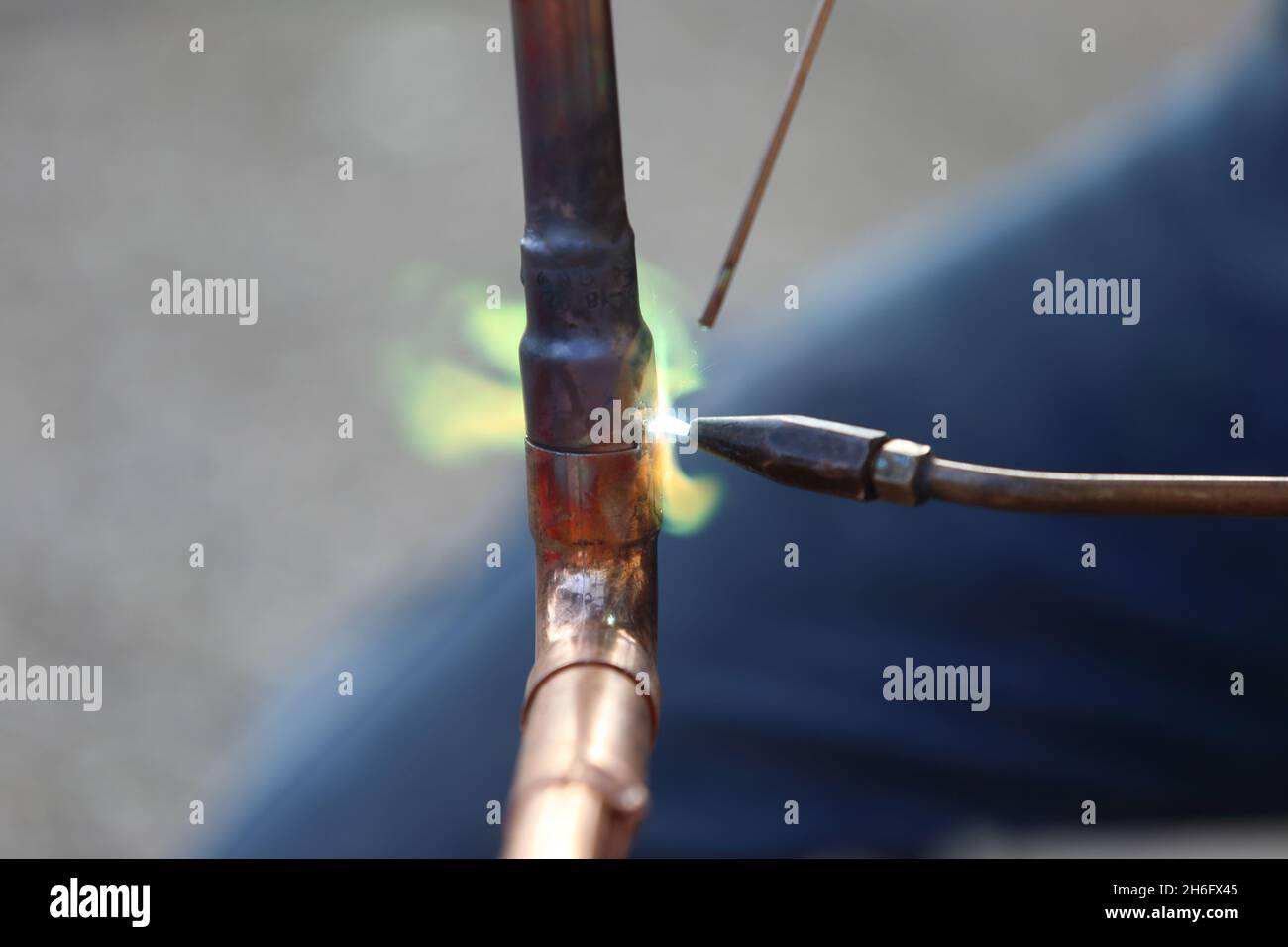 hydraulic, copper welding Stock Photo - Alamy