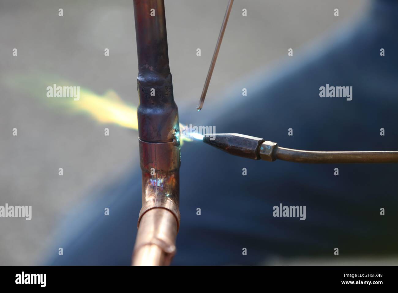 hydraulic, copper welding Stock Photo - Alamy