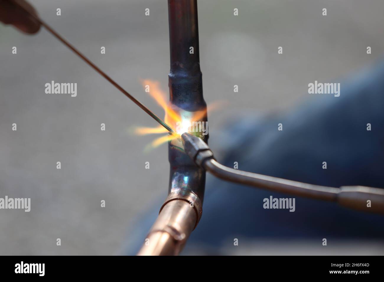 hydraulic, copper welding Stock Photo - Alamy