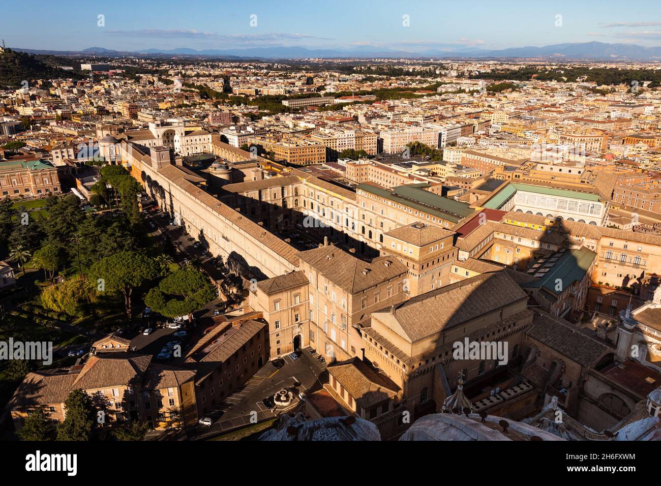 High view from the vatican museums at the Vatican City Stock Photo - Alamy