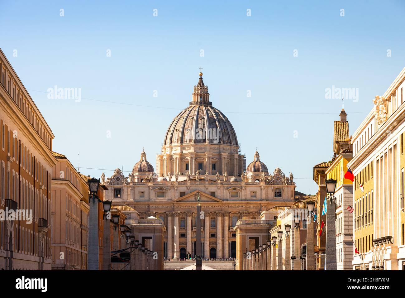 Front view of Saint Peter basilica at Vatican city Stock Photo - Alamy
