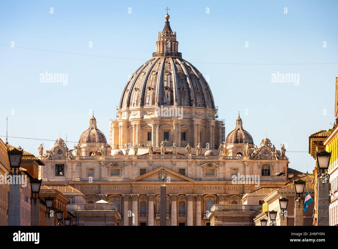Front view of Saint Peter basilica at Vatican city Stock Photo - Alamy