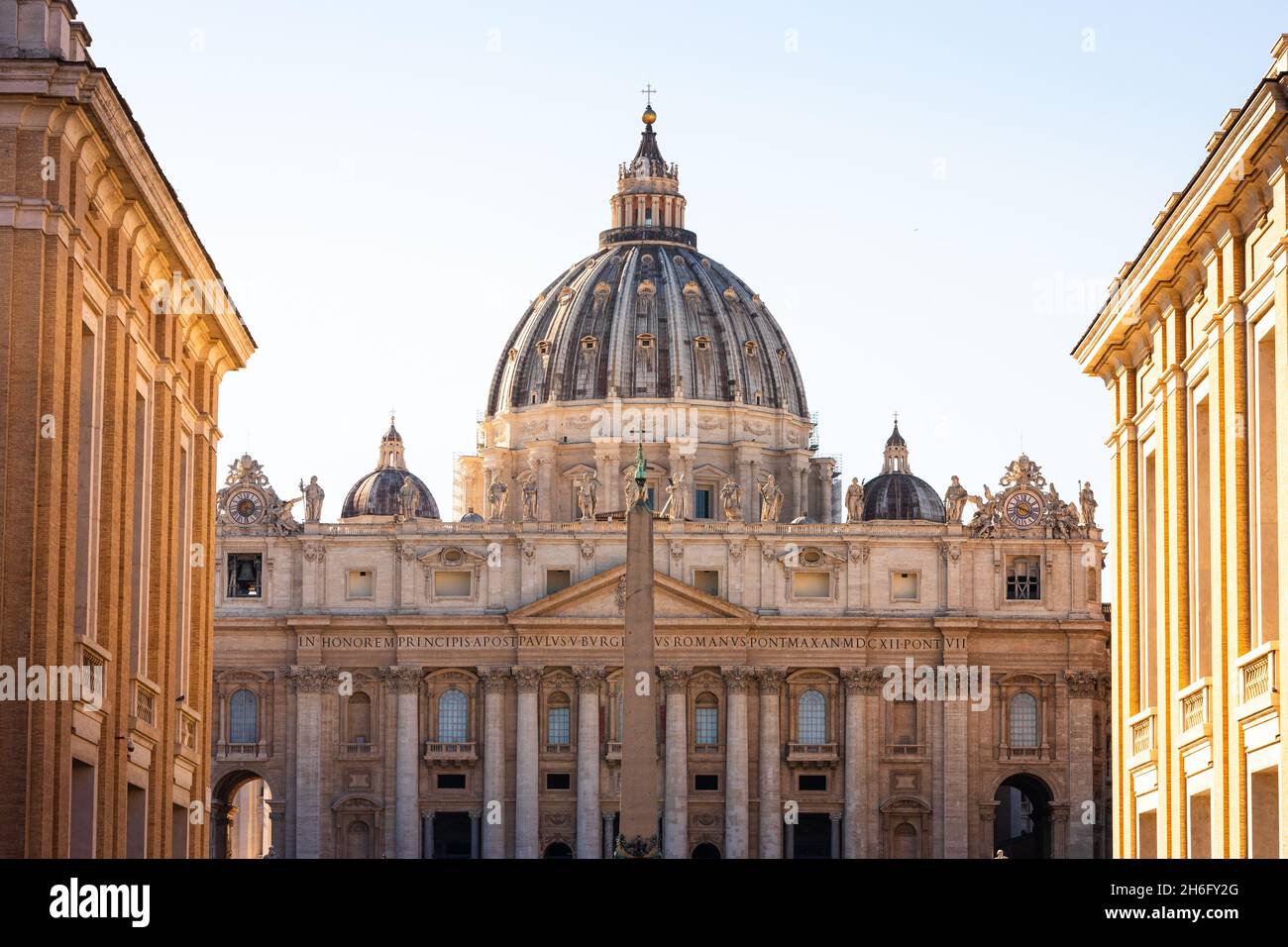 Front view of Saint Peter basilica at Vatican city Stock Photo - Alamy