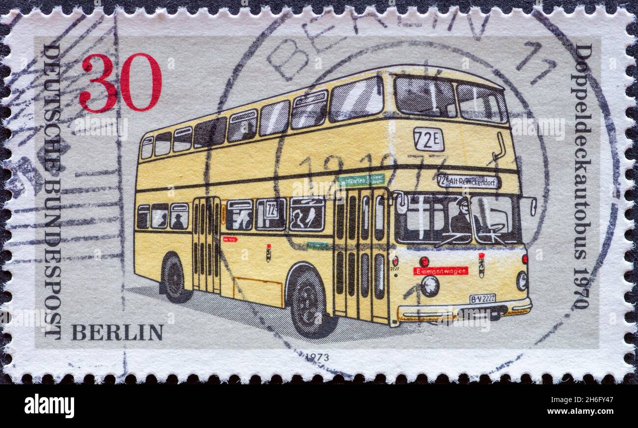 GERMANY, Berlin - CIRCA 1973: a postage stamp from Germany, Berlin ...