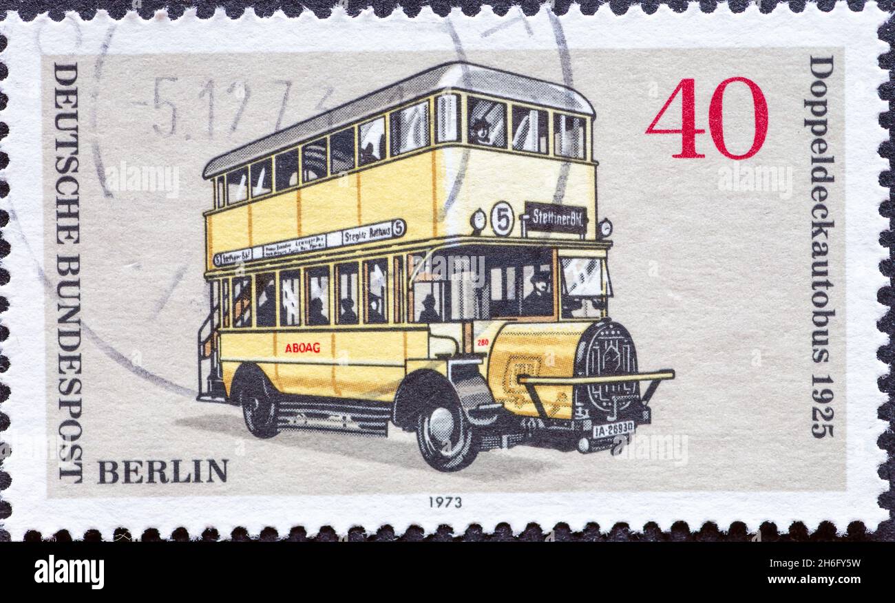 GERMANY, Berlin - CIRCA 1973: a postage stamp from Germany, Berlin ...