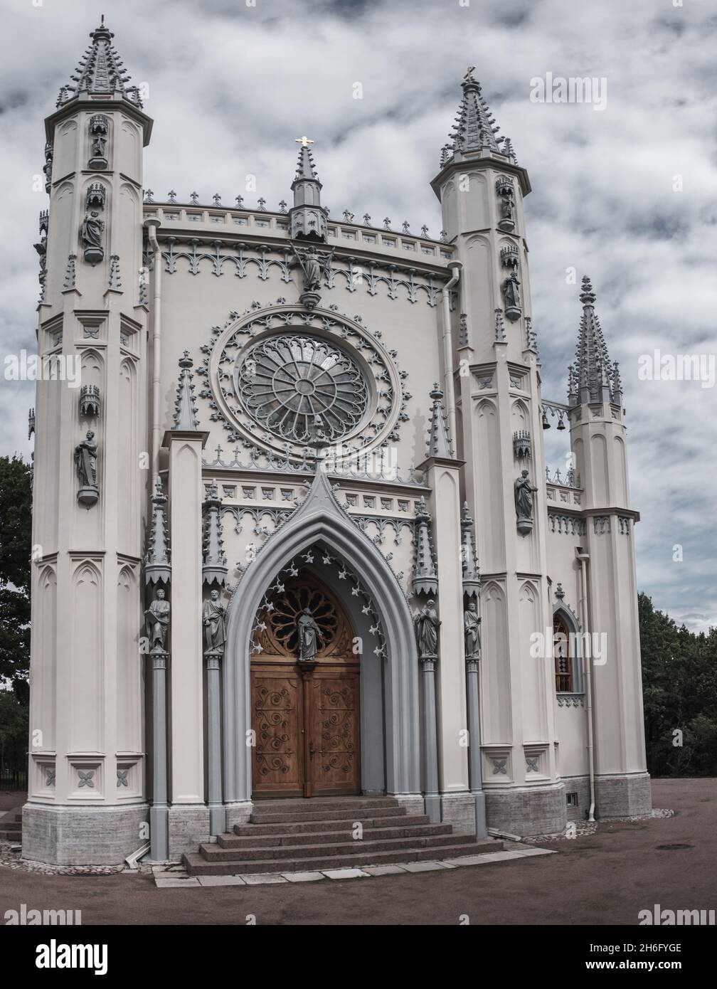 Gothic chapel in Alexandria park, built in 1831-1834 Stock Photo - Alamy